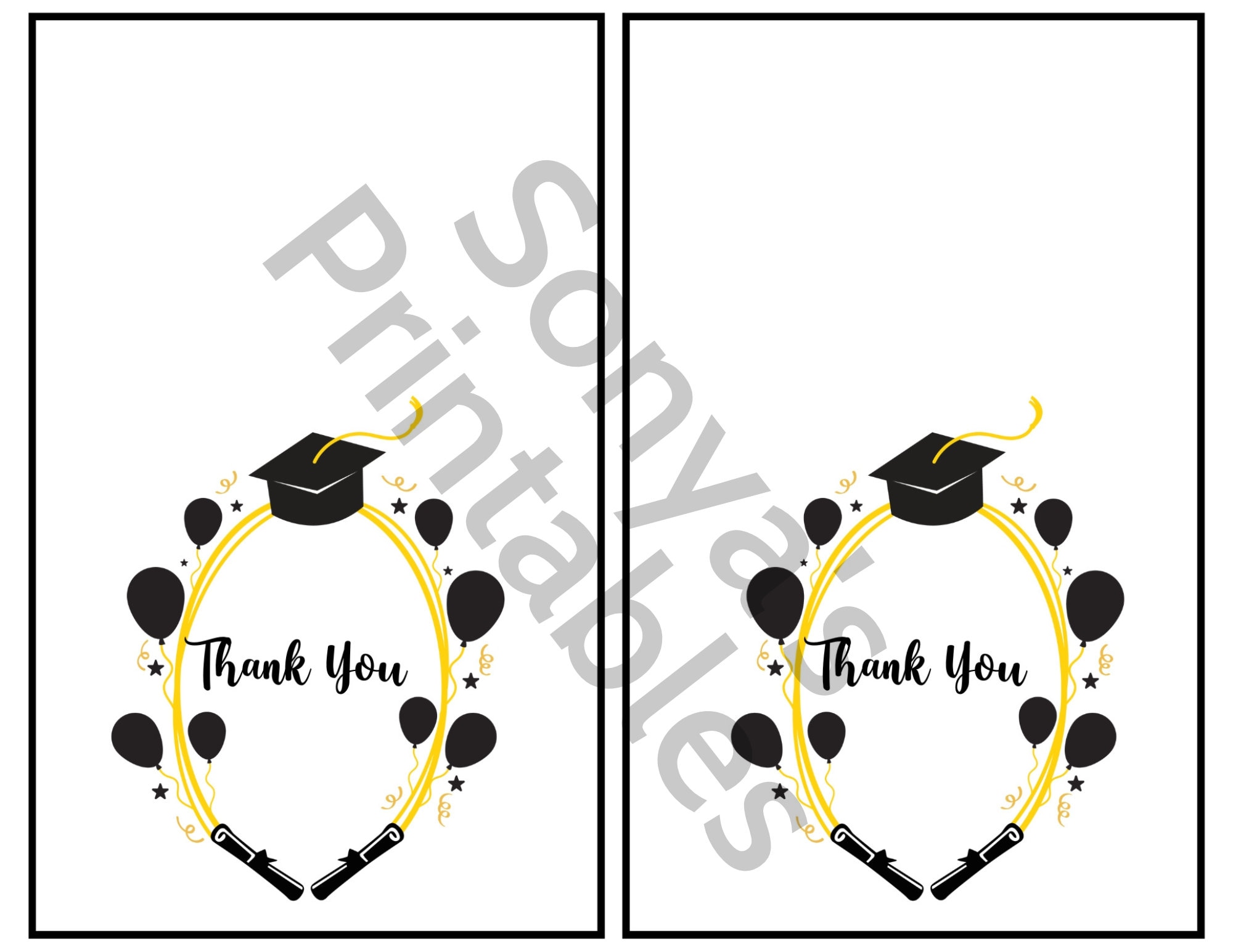 10 Printable Graduation Thank You Notes Unique Graduation Thank You ...