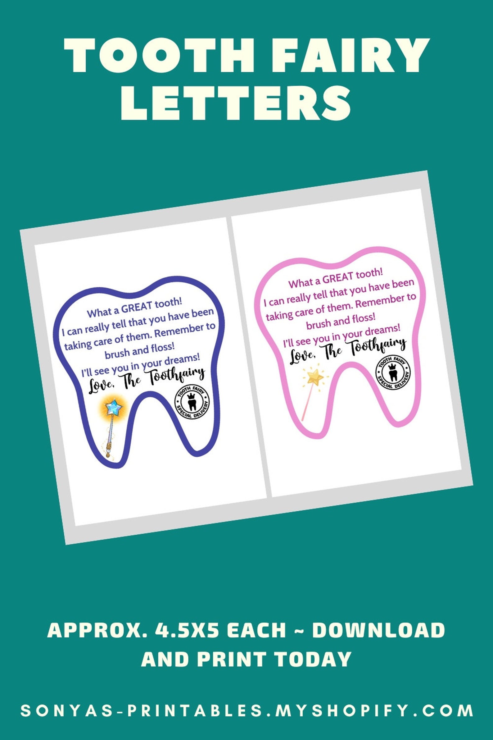 Printable Tooth Fairy Letter | Tooth Fairy Letter for Boy | Tooth Fairy ...