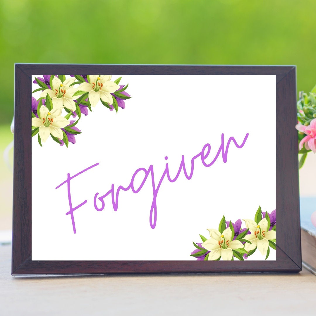 Forgiven Wall Art | Christian Home Decor | Inspiration Wall Decor ...