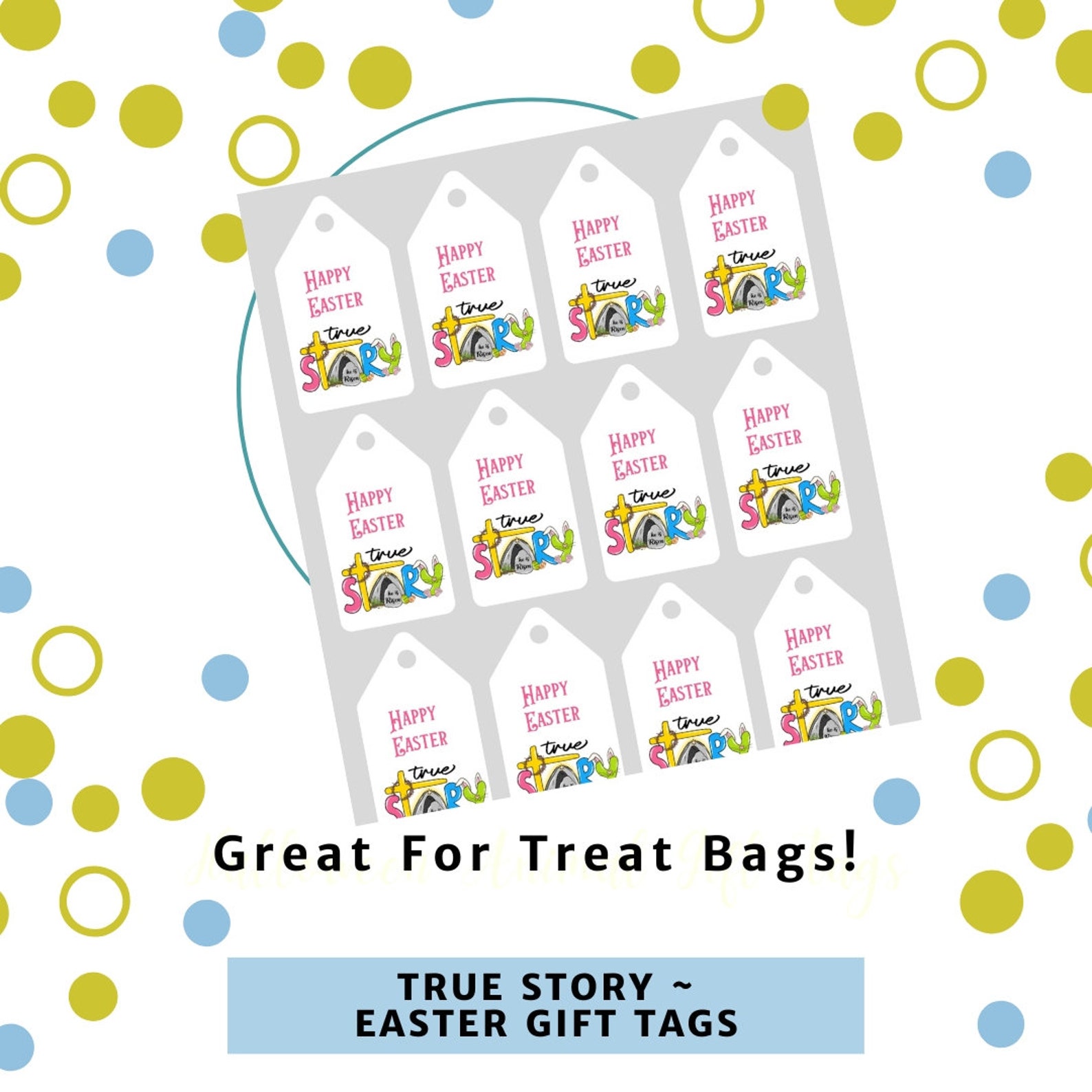 Easter Nativity True Story Hang Tag | Easter True Story Gift Tags ...