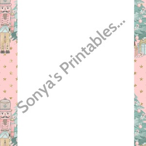Printable Christmas Nutcracker Unlined Stationery | Christmas ...