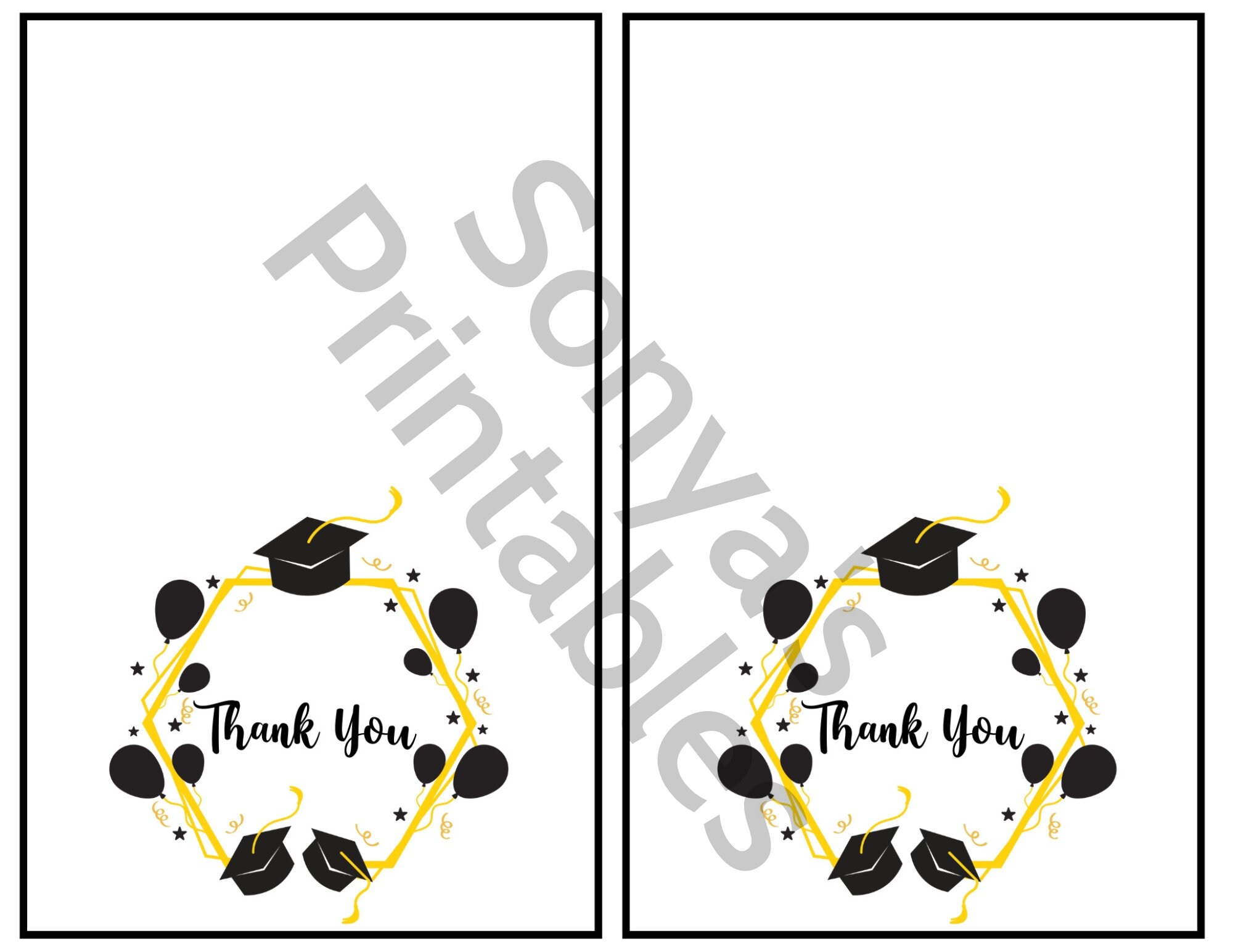 10 Printable Graduation Thank You Notes Unique Graduation Thank You ...