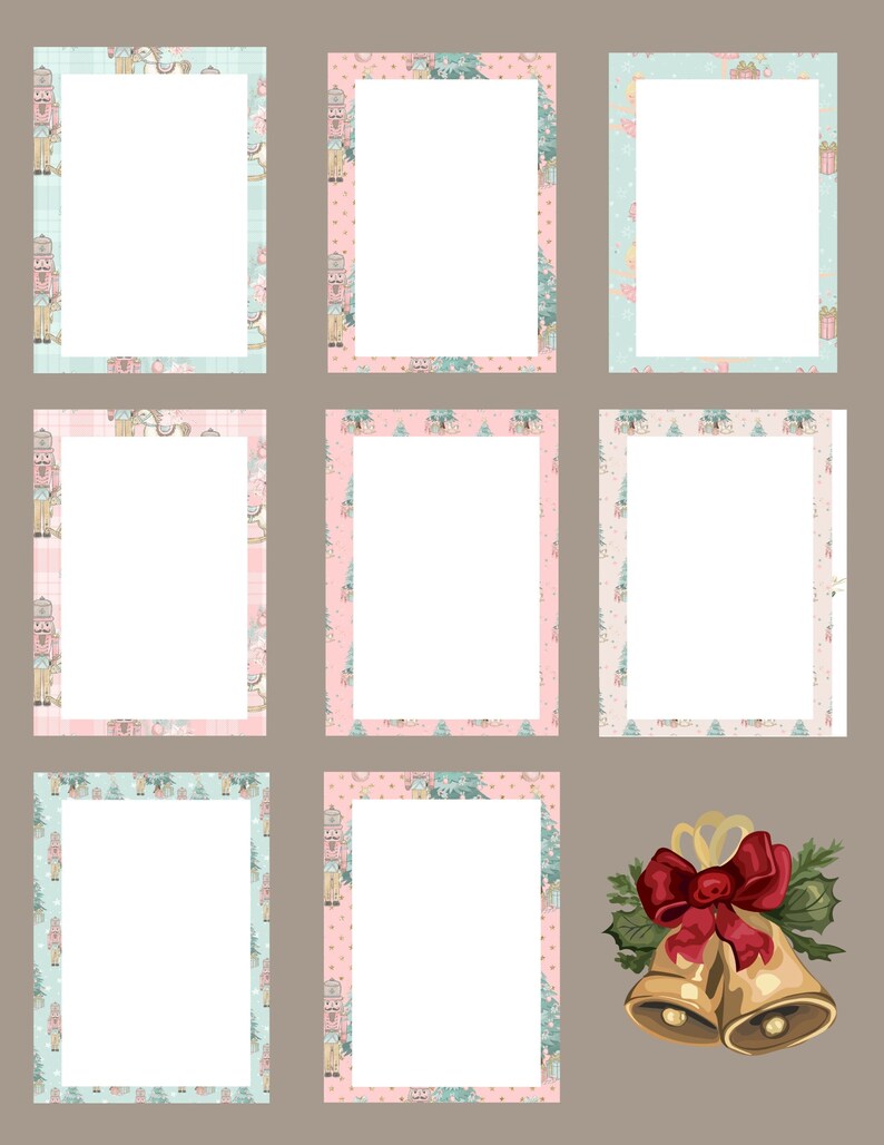 Printable Christmas Nutcracker Unlined Stationery | Christmas ...