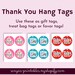 Printable Thank You Hang Tags Thanks A Ton Gift Tags Thanks A Latte ...