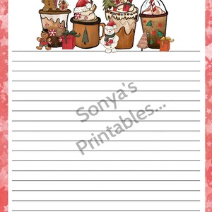 Printable Christmas Stationery | Printable Holiday Stationery ...