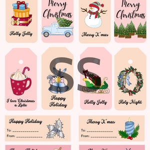 Holiday Gift Tags Farmhouse Style Holiday Gift Tags - Etsy