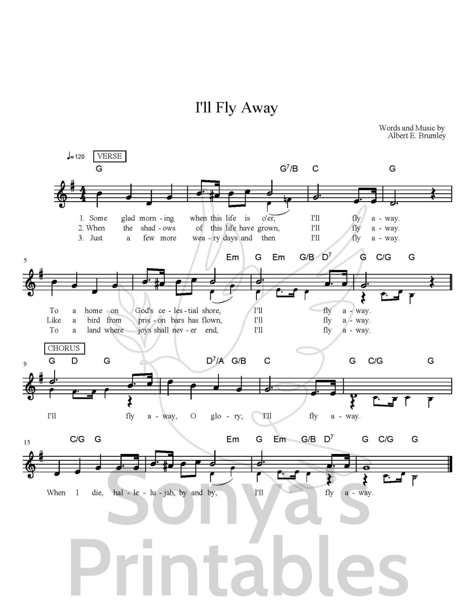 I'll Fly Away Hymnal Wall Art Hymnal Wall Decor Christian Wall Decor ...