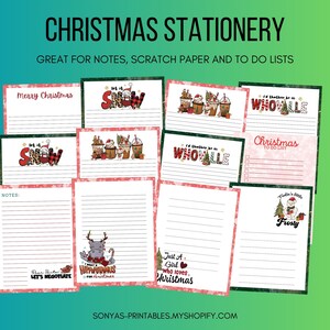 Printable Christmas Stationery | Printable Holiday Stationery ...