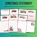 Printable Christmas Stationery Printable Holiday Stationery Christmas ...