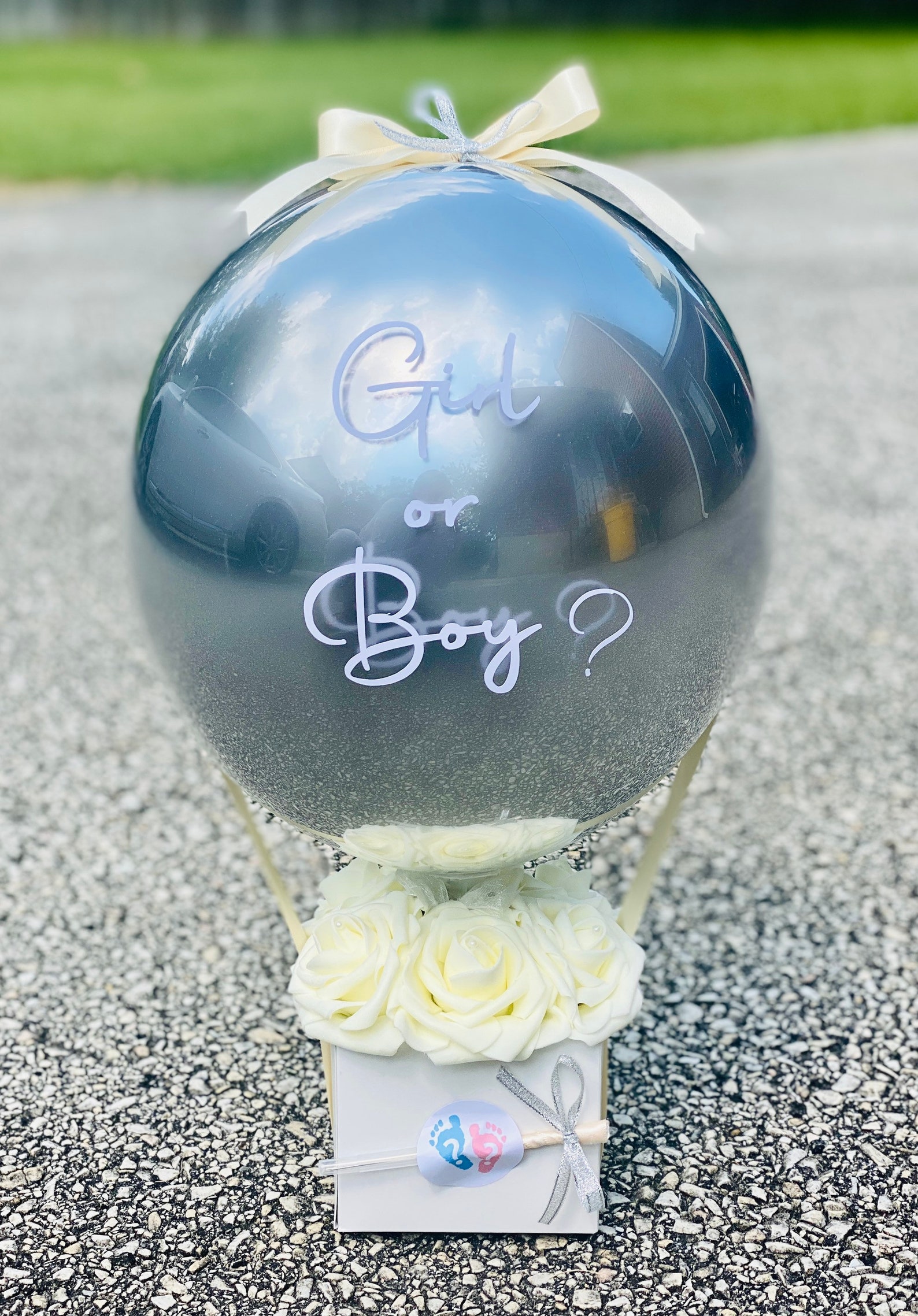 Gender Reveal Balloon Finished Product no DIY No Mess - Etsy