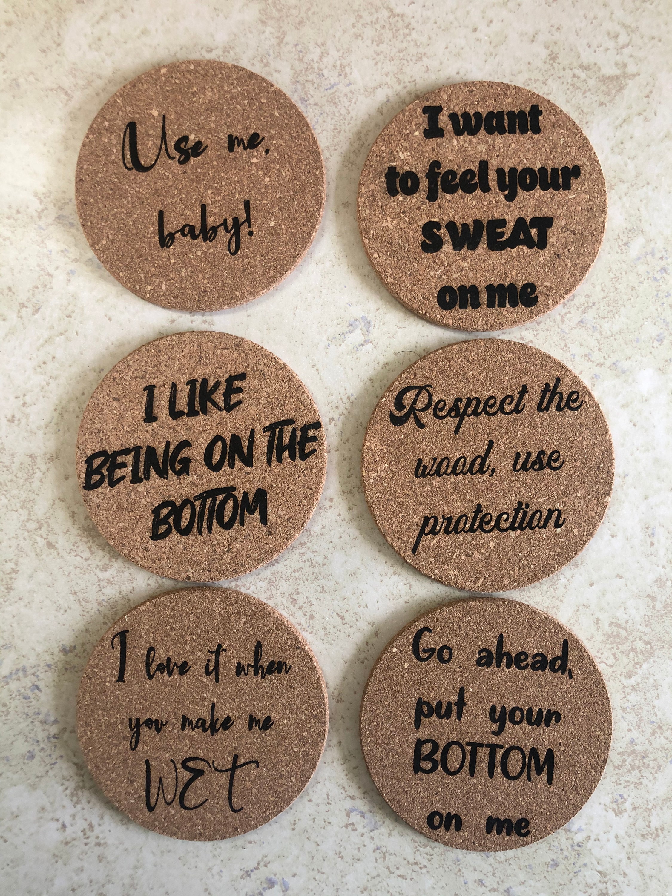 Dirty Saying Coaster Set - Etsy Canada
