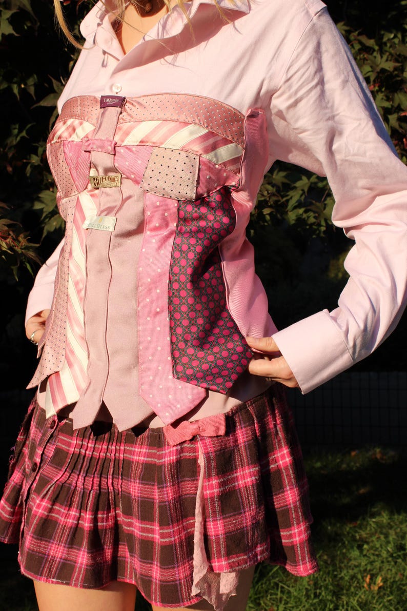 Custom Handmade Tie Button Up - Etsy