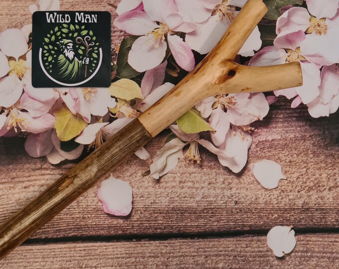 Handmade Hazel Wood Thumb Walking Stick: Rustic Hiking Staff - Etsy UK