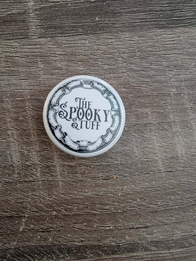 1.25" Pinback Spooky Stuff Logo Buttons - Etsy