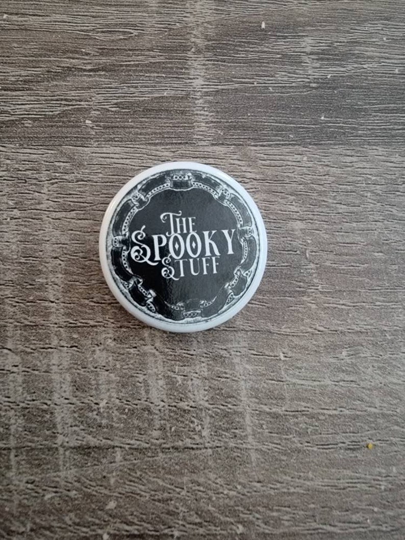 1.25" Pinback Spooky Stuff Logo Buttons - Etsy