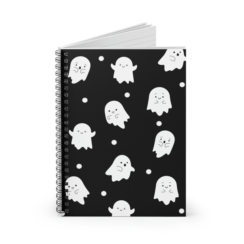 Ghost Notebook, Ghost Journal, Ghost Planner, Halloween Notebook, Goth ...