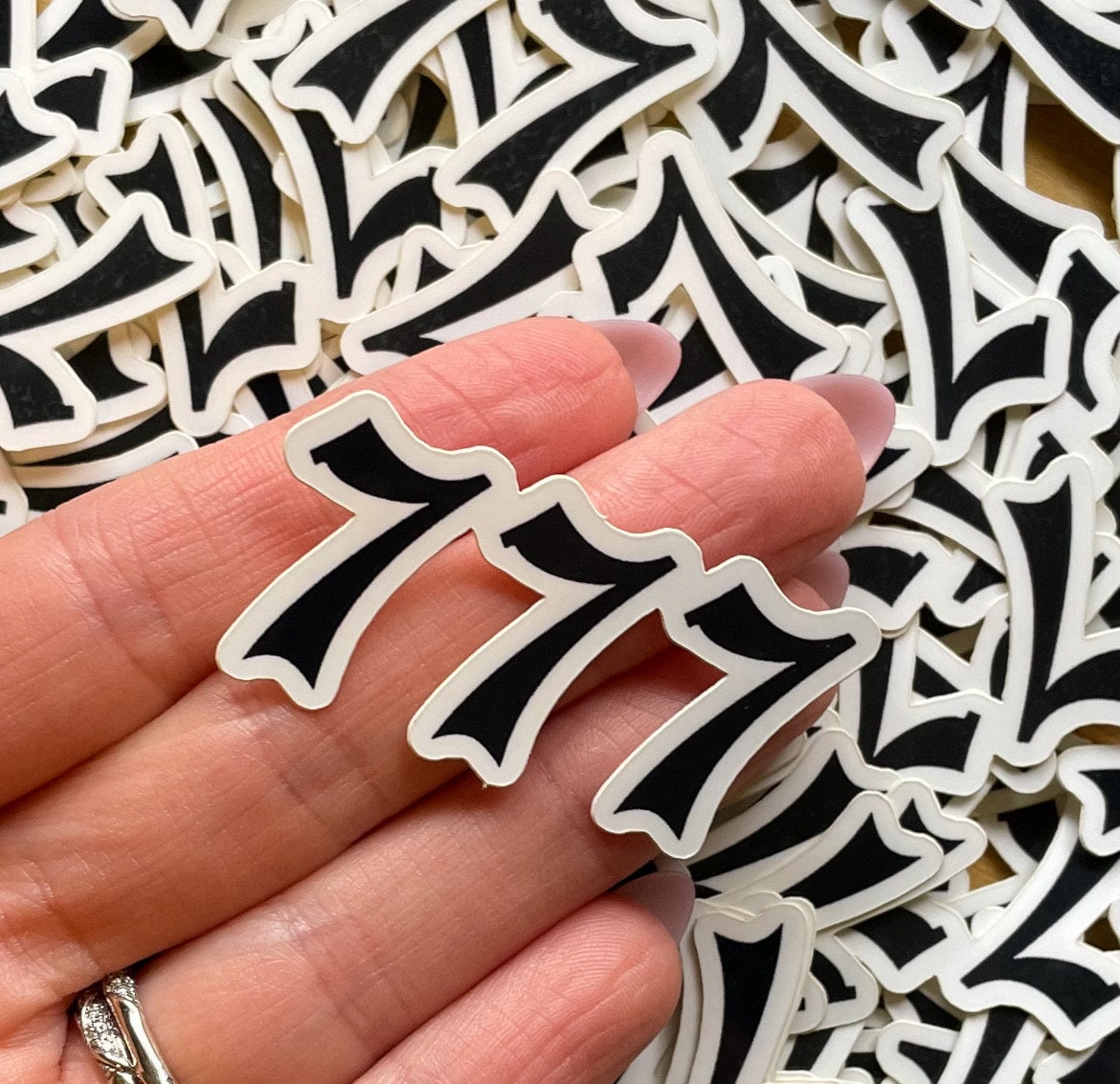 777 Number Sticker - Etsy