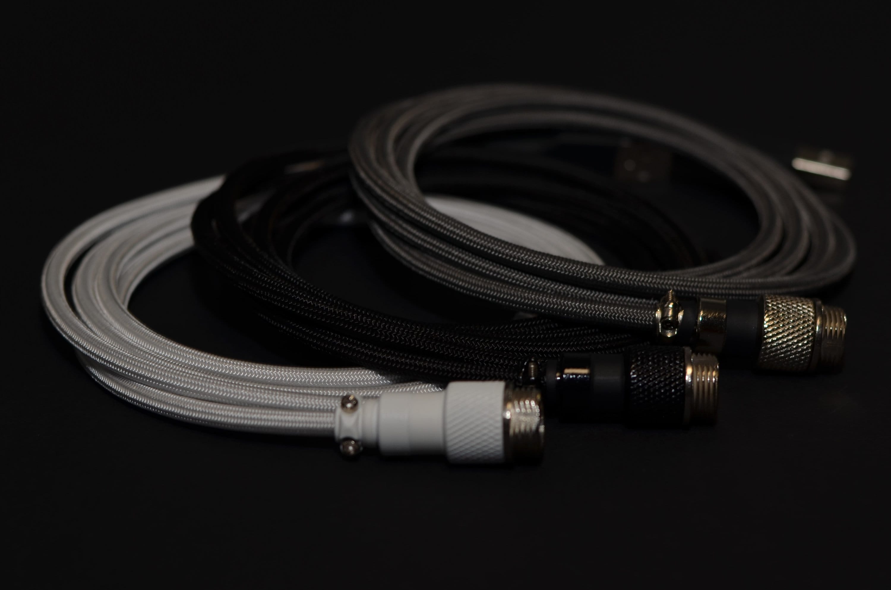 Custom Coiled Cable for Mechanical Keyboard Snow White | Etsy