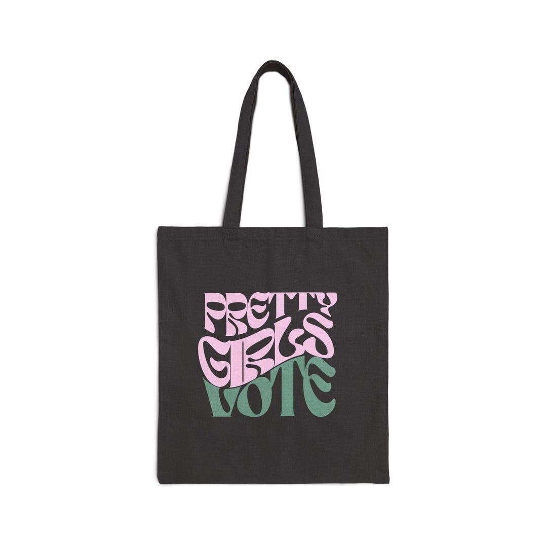 Pretty Girls Vote Alpha Kappa Alpha Inspired Cotton Canvas Tote Bag ...