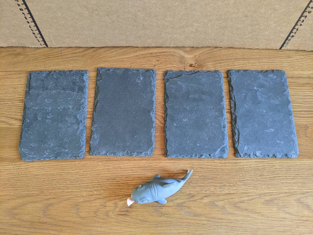 4 X Aquarium Vivarium Slate Rock Stone Pieces Fish Tank - Etsy UK