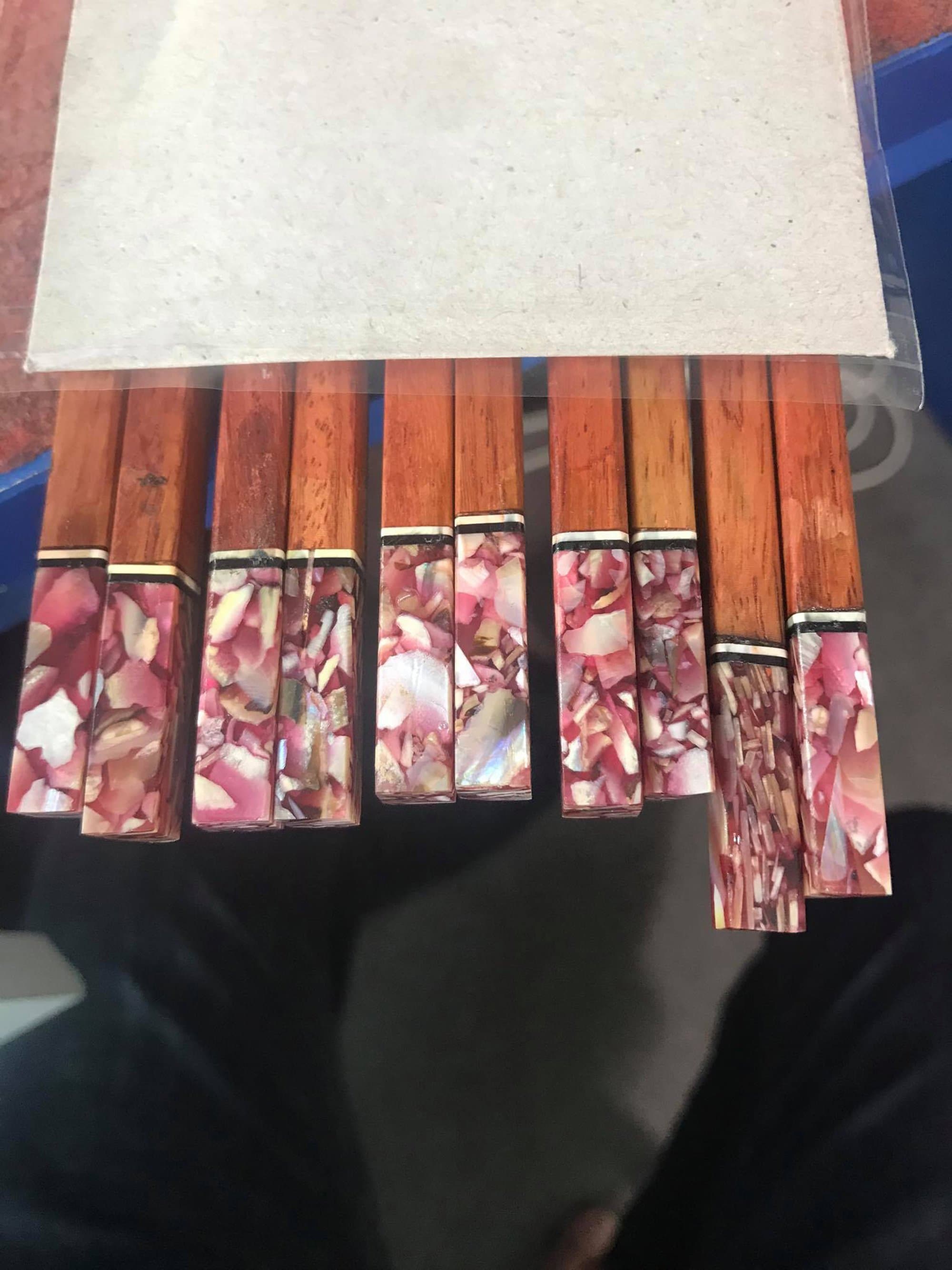 Handmade Wooden Chopsticks With Pearl Inlaid, Handmade Chopsticks ...