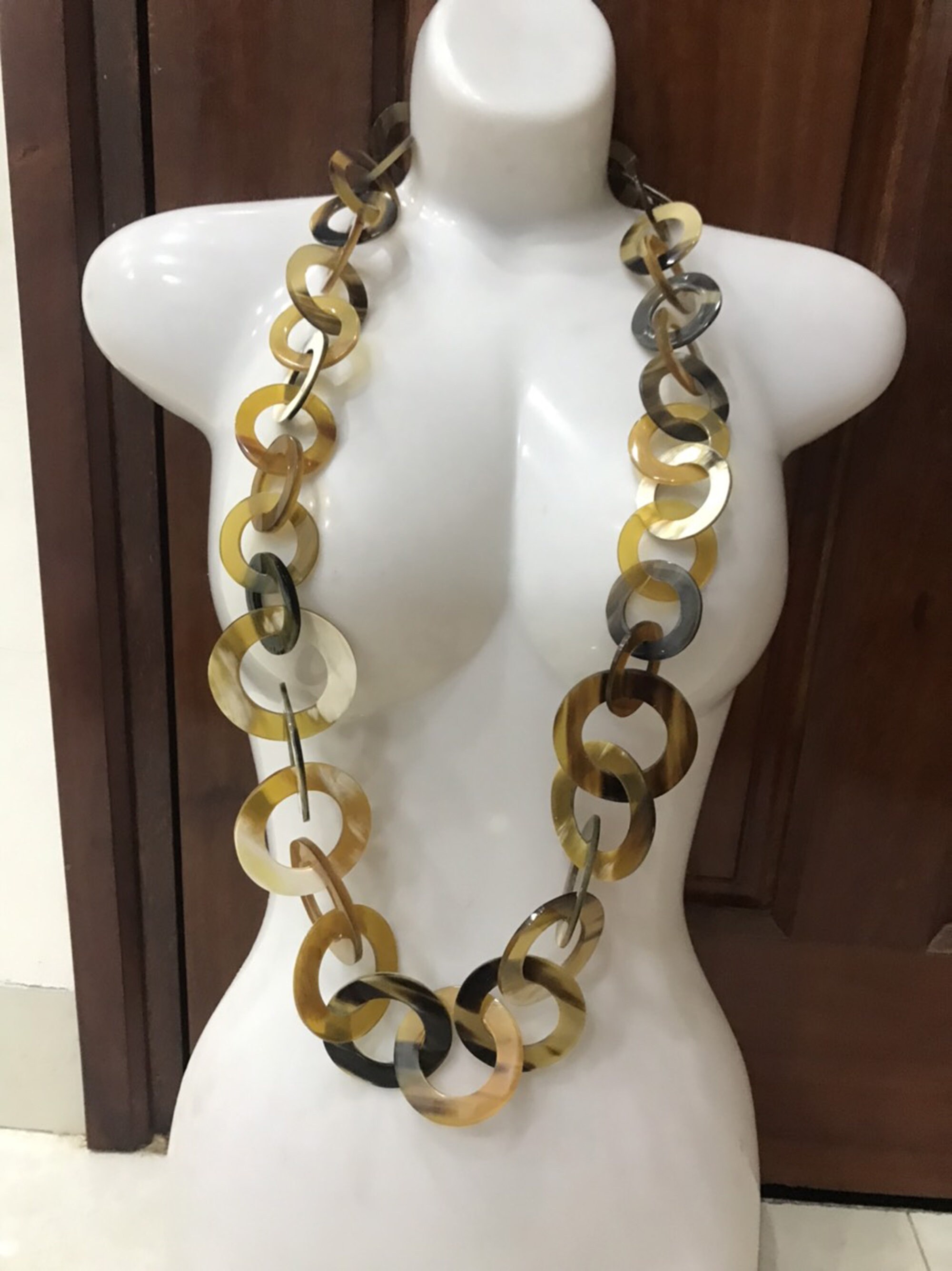 Buffalo Horn Necklace Horn Necklace Handmade Necklace Long Necklace N17 ...