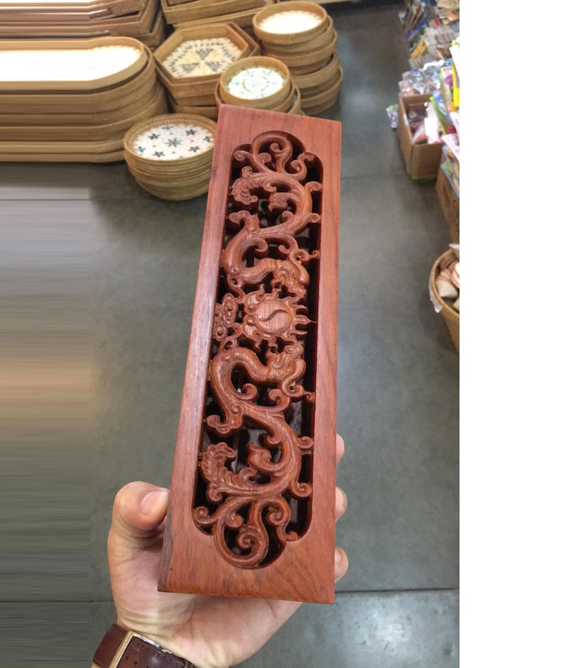 Rosewood Chopsticks Box With 10 Pairs of Wooden Chopsticks, Wooden Box ...