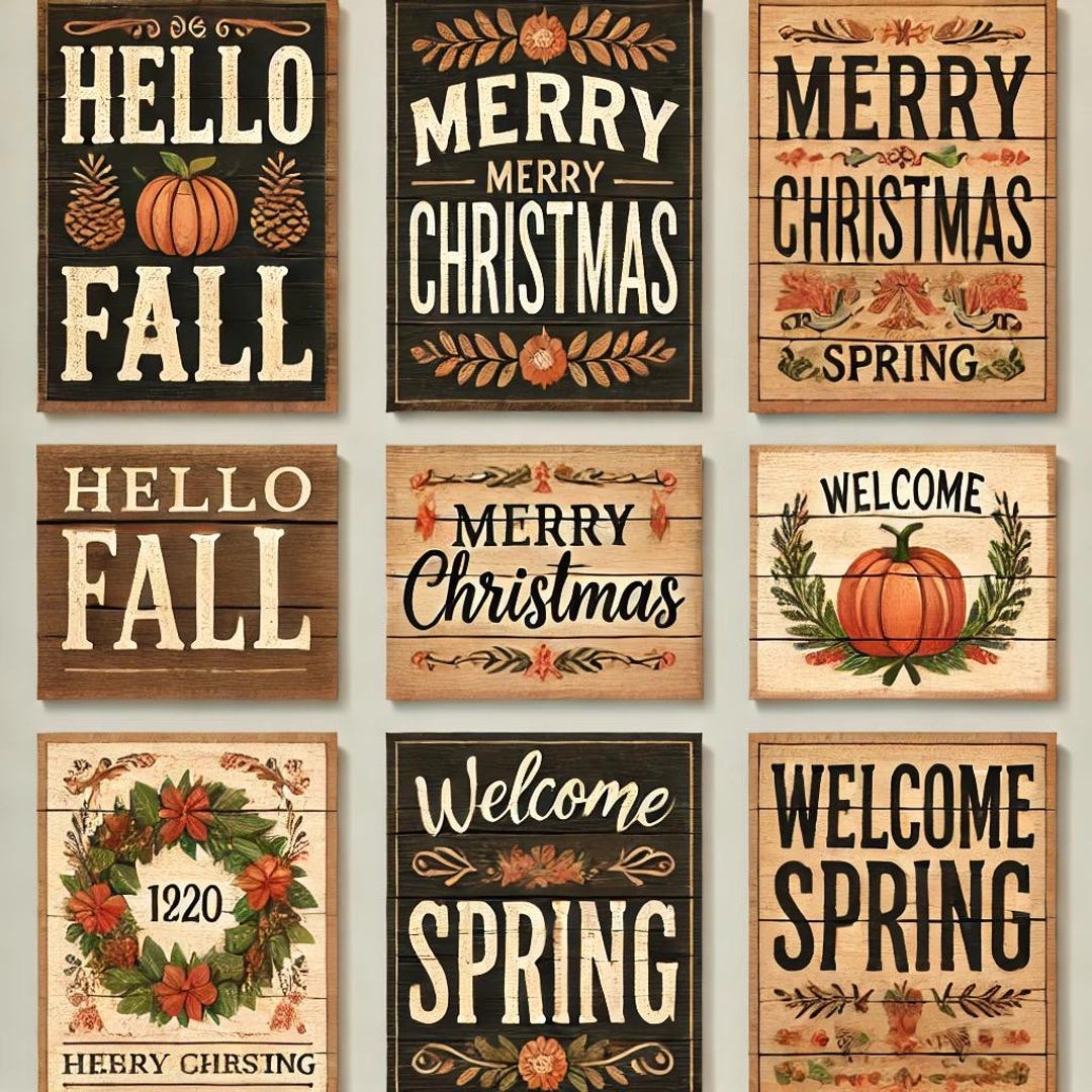 Rustic Farmhouse Home Decor Printables - Etsy