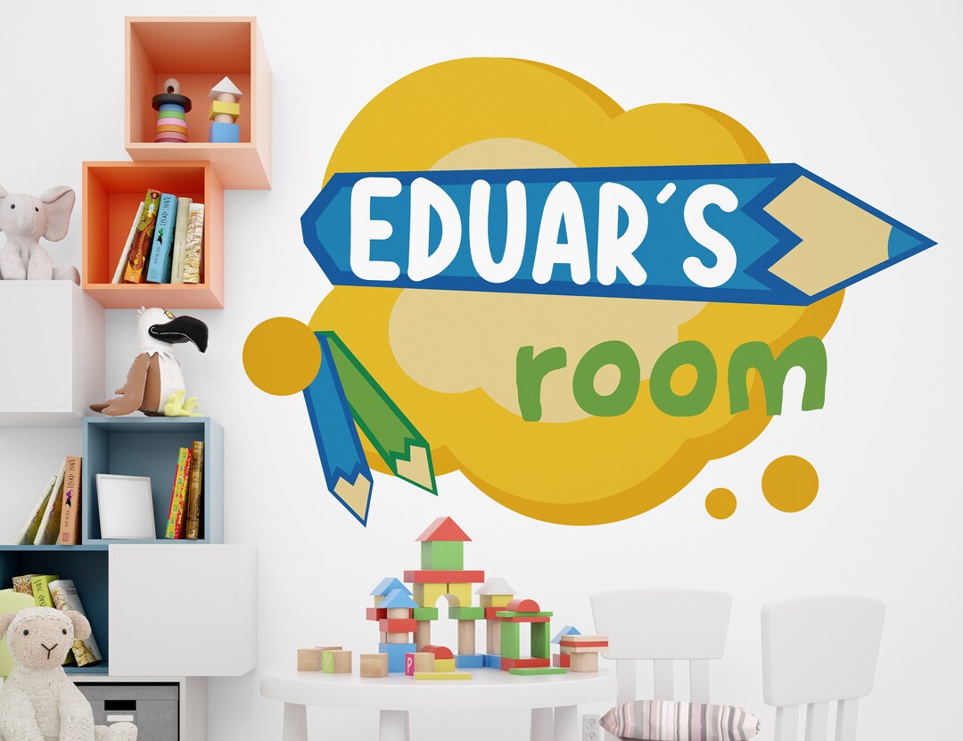 Primary Schooling - Custom Name Wall Decal - Customized Bedroom ...