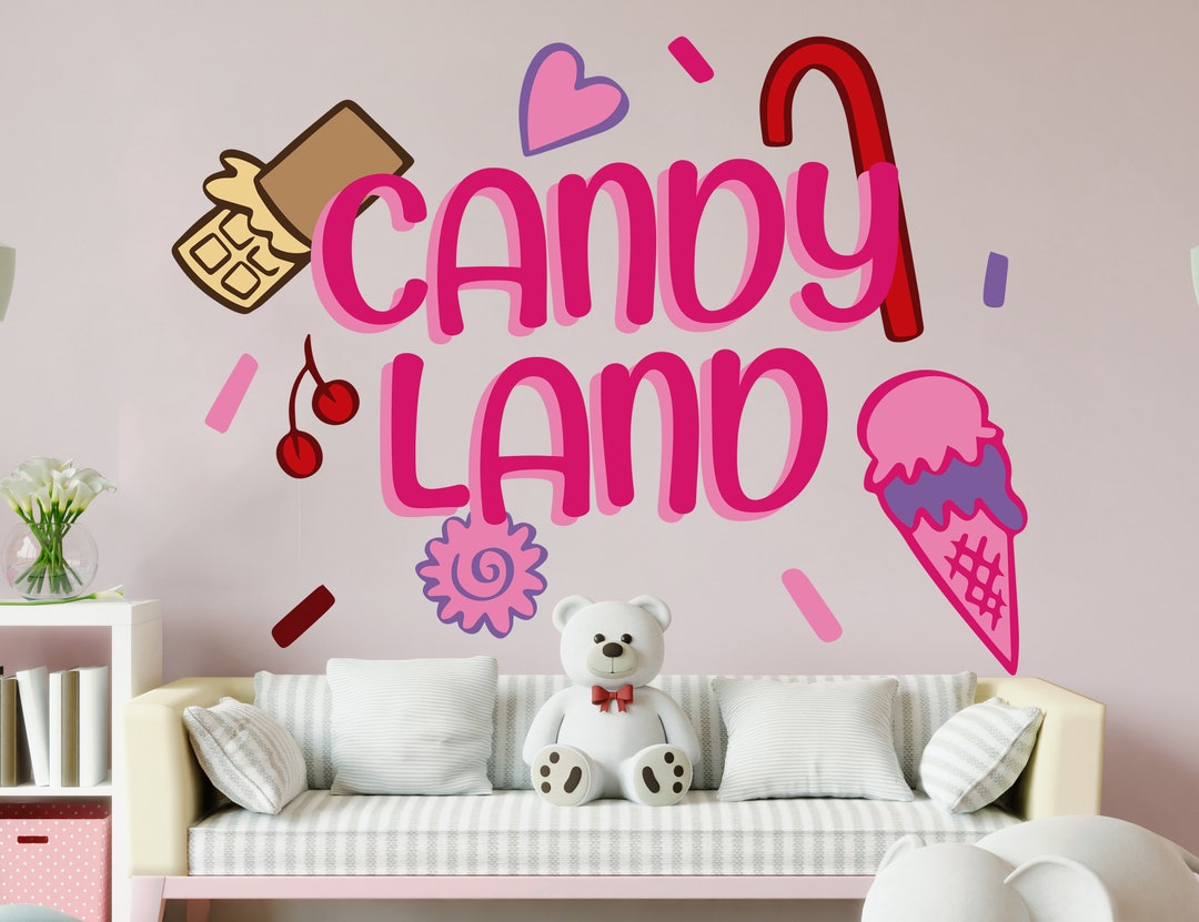 Candy Land Giant Wall Decals Walldecor Big Wall Letters - Etsy