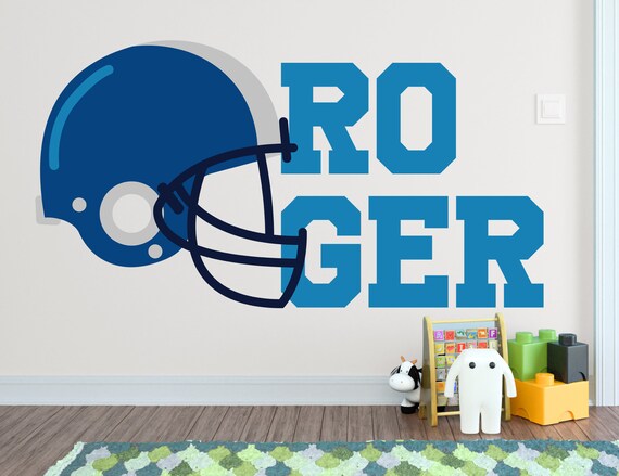 Football Custom Wall Decor American Wall Art Wallpaper | Etsy