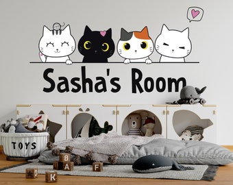 Cat Litter Room Wall Decal - Etsy