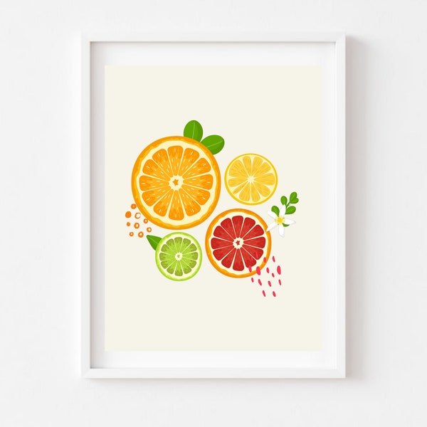 Citrus Print - Etsy