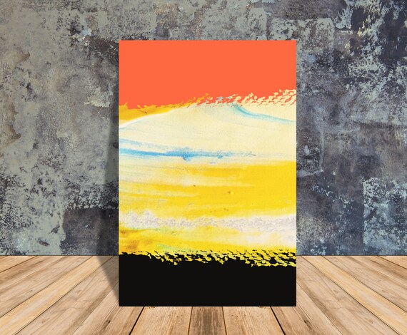 Abstract brushstroke art Print Abstract painting Abstract | Etsy