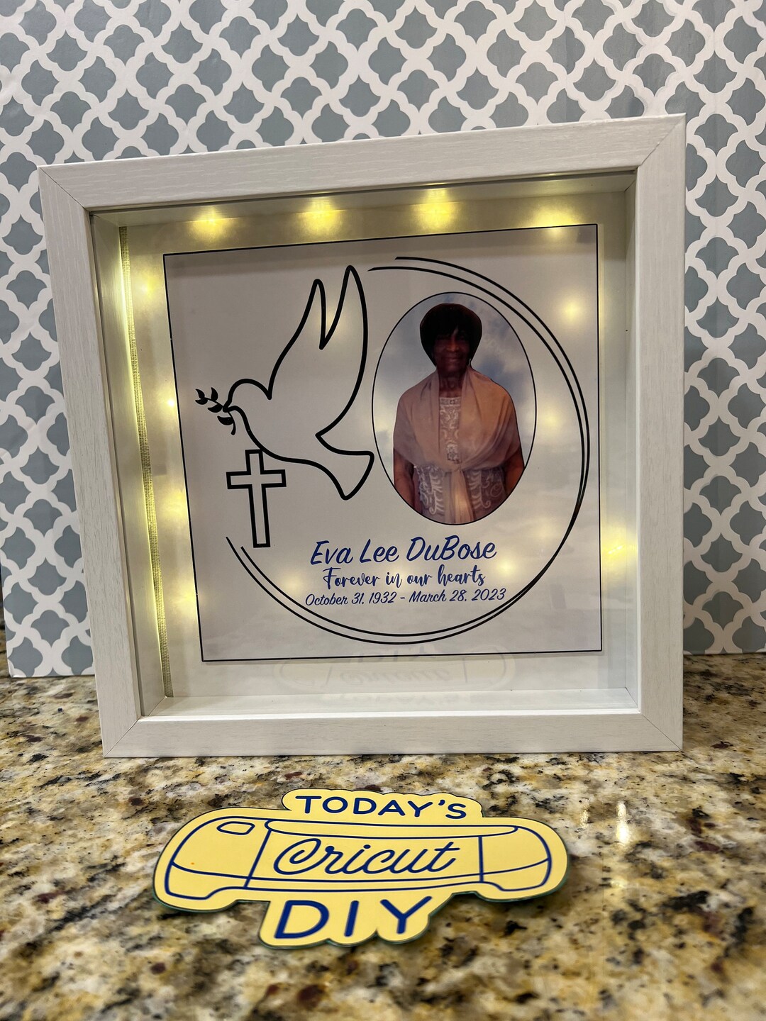 LED Memorial Shadow Box / Picture Frame - Etsy