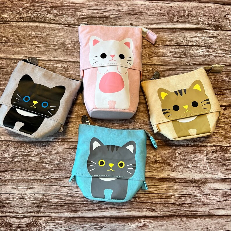 TELESCOPIC CAT POUCH, Crochet Hook Case, Crochet Hook Storage, Pencil ...
