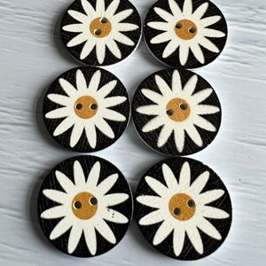 DAISY BUTTONS, 15mm, 20mm, 25mm, Sweater Buttons, Flower Buttons ...