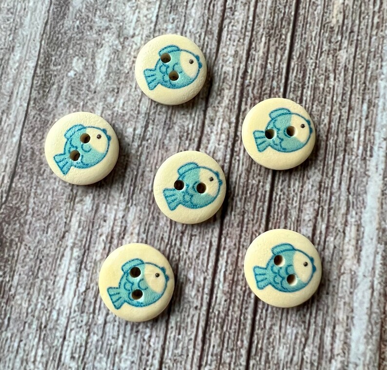 NATURAL WOOD ANIMAL Buttons 15mm Cute Buttons Baby Gift - Etsy