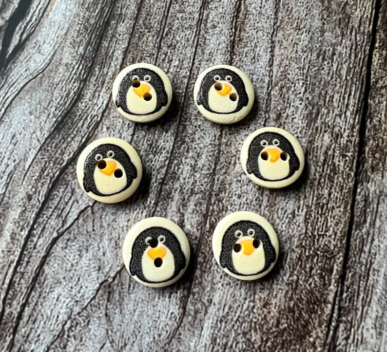 NATURAL WOOD ANIMAL Buttons 15mm Cute Buttons Baby Gift - Etsy