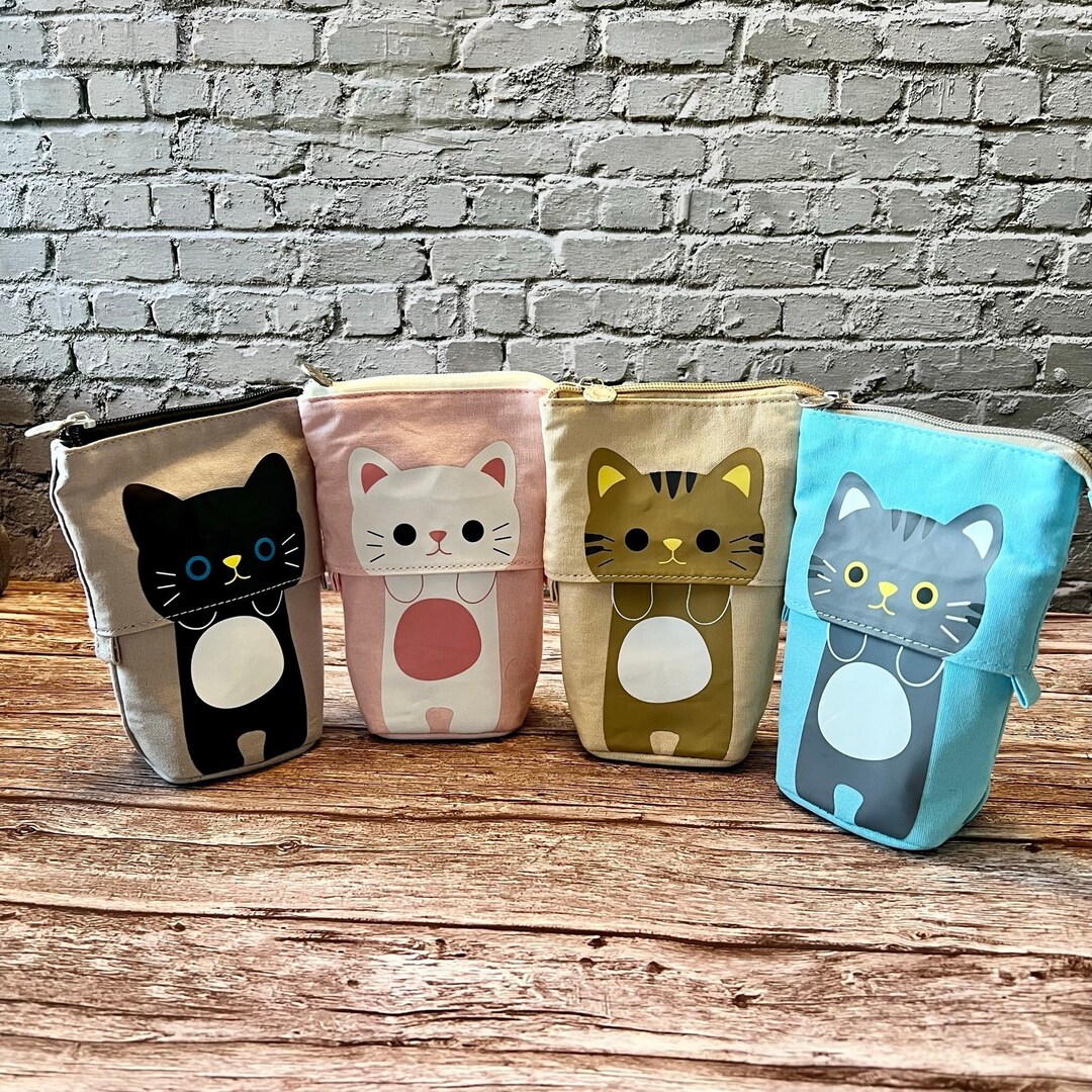 TELESCOPIC CAT POUCH, Crochet Hook Case, Crochet Hook Storage, Pencil ...