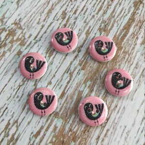 ANIMAL BUTTONS CUTIES, 15mm, Wood Button, Adorable Animal Buttons, Baby ...