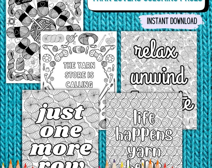 Crochet Coloring Pages Digital Instant Download Printable - Etsy Canada