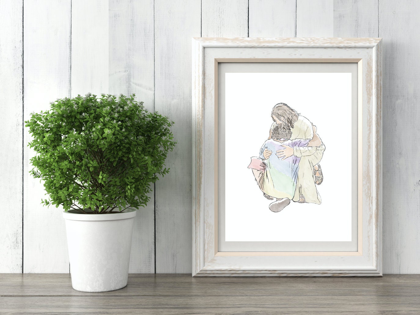 Jesus Christ, Love, Gay, LGBT, Trans, Digital Drawing, Watercolor ...