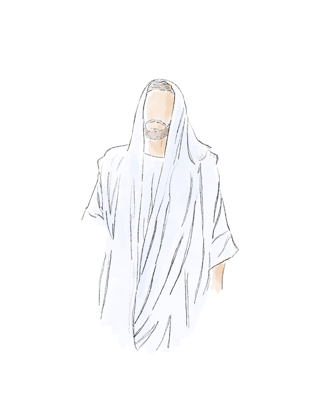Jesus Christ, Risen, Digital Drawing, Watercolor, Jesus Picture, Savior ...