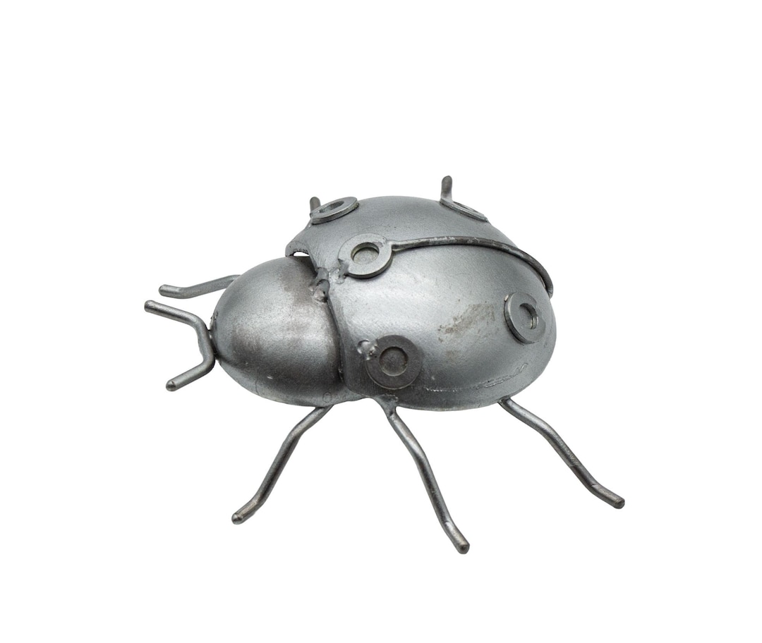 Upcycled Metal Beetle Sculpture – Rustic Handmade Insect Art - Etsy