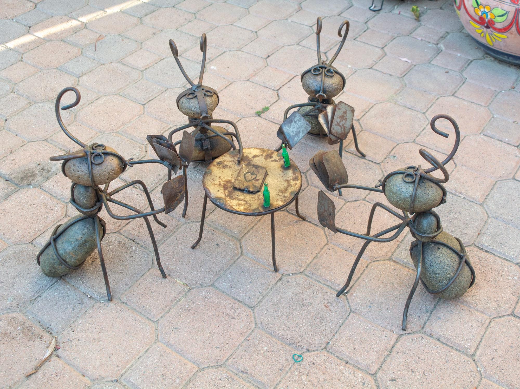 4 Ant Garden Decoration Playing Cards Large 9'' - Etsy