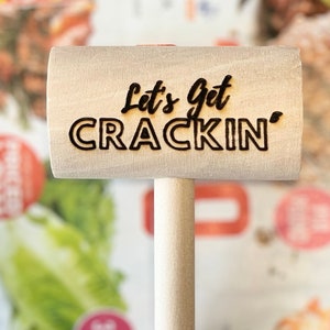 Engraved Crab Mallet let's Get Crackin' - Etsy