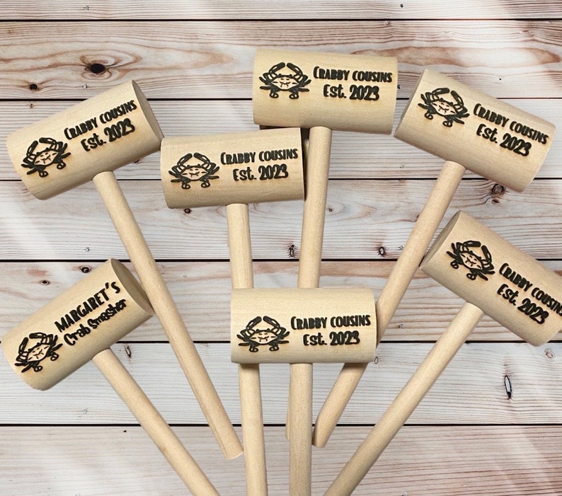 CUSTOM Engraved Crab Mallets - Etsy