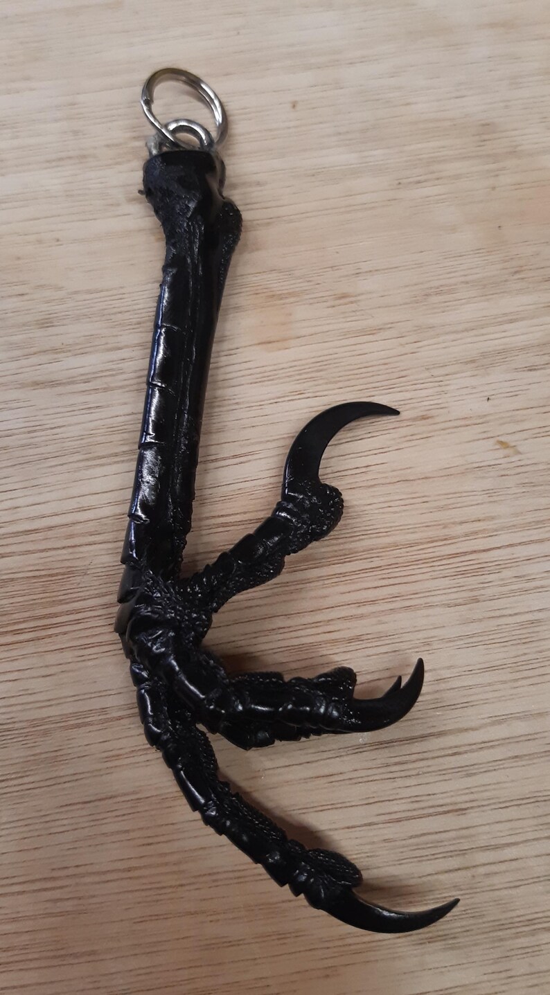 Large Crow Claw Keyring - Etsy