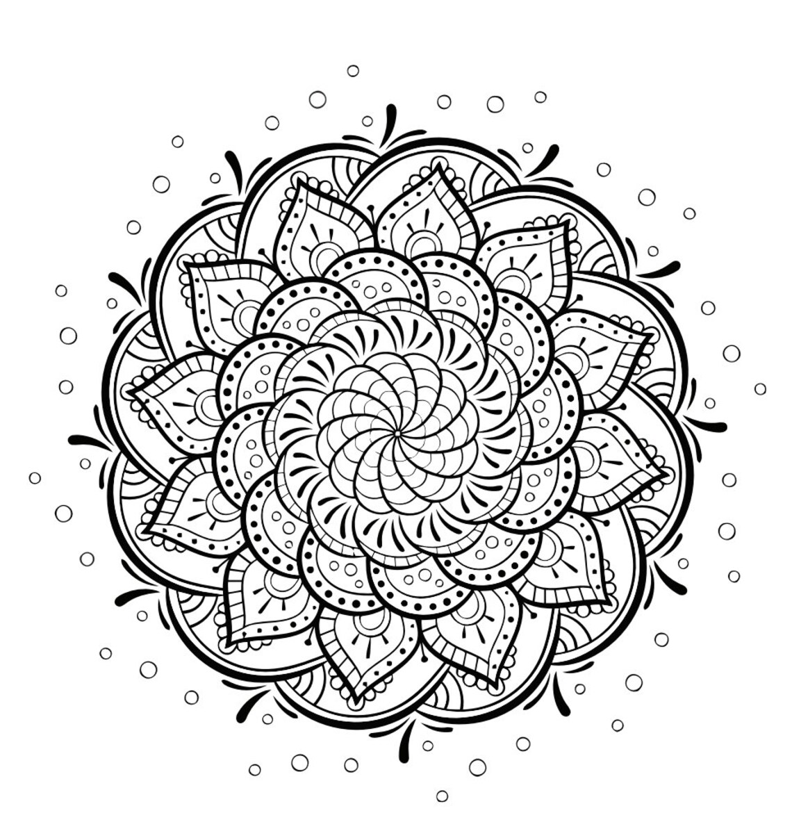 100 Mandala Prints - Etsy